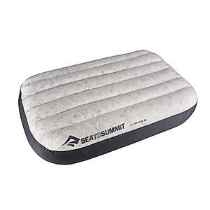 Sea to Summit Aeros Down Inflatable Pillow, Deluxe (23 x 14.9), Grey