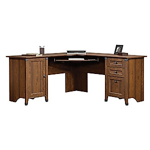 Sauder Carson Forge Corner Computer Desk, Washington Cherry finish