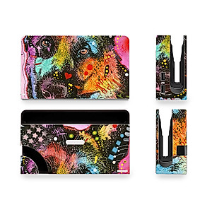 Head Case Designs Officially Licensed Dean Russo German Shepherd Animals Vinyl Sticker Gaming Skin Decal Cover Compatible With Nintendo Switch OLED Bundle