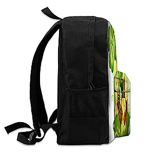 EKOBLA Backpack Leprechaun, St Patrick'S Day Clover Gold Shiny Magic With Green Hat Green Plant