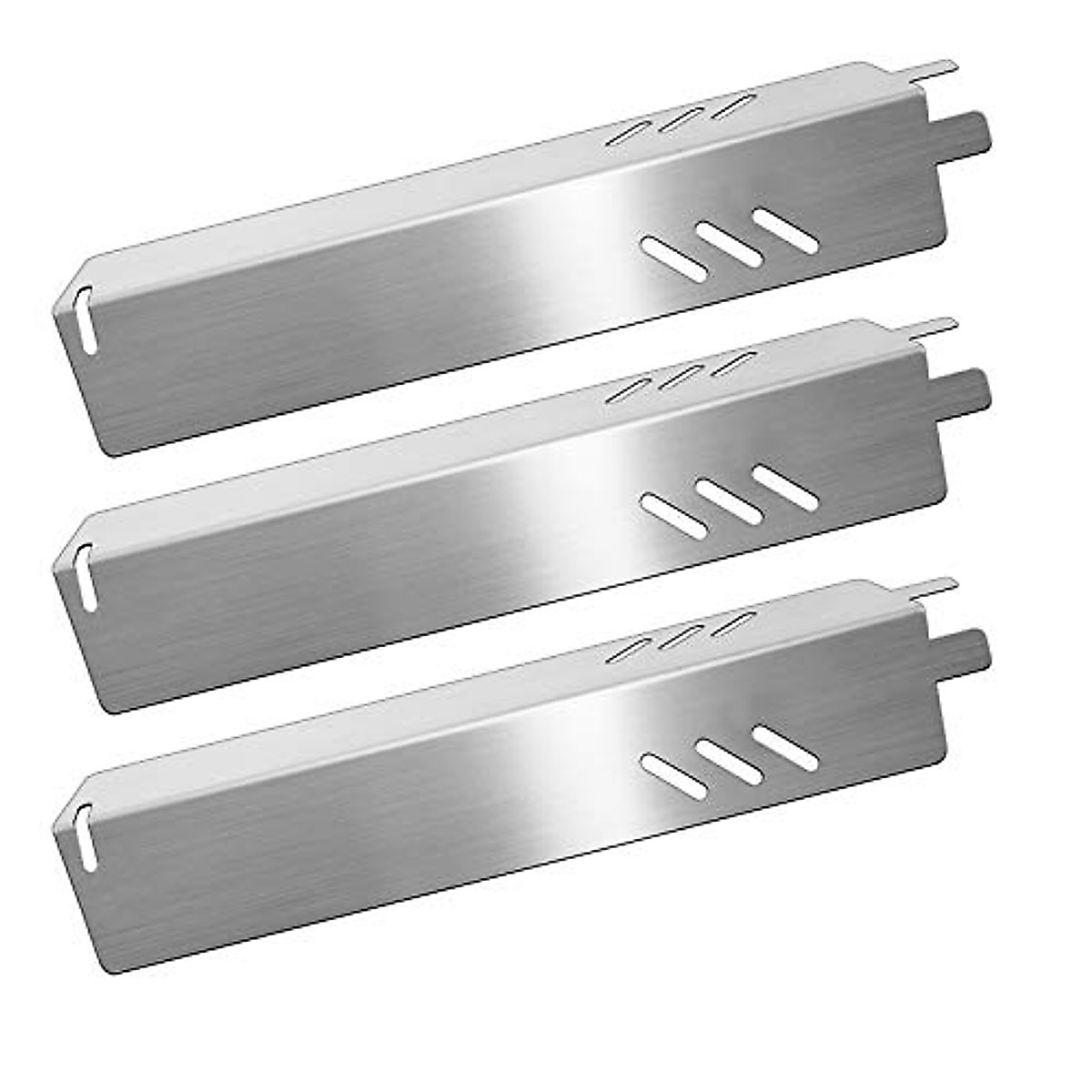 Folocy BBQ Gas Grill Replacement Parts Grill Heat Plates Shield Heat Tent Burner Cover for Backyard WM16-GBC1429WB, BY13-101-001-11, BY14-101-001-01, Uniflame GBC1403W, GBC1429, 13 1/16" x 3 5/8"