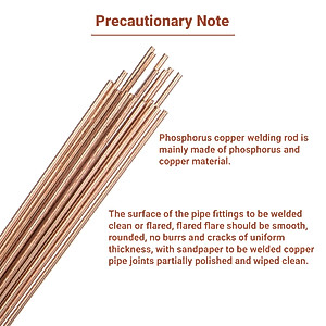 20Pcs Phosphor Copper Welding Rods Brazing Round Welder Rod Welding Consumables for Air Conditioner Refrigerators