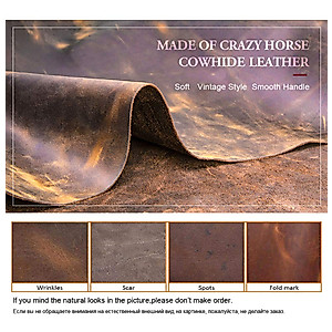 for wf-1000xm3 Case, Personalized wf-1000xm3 Leather case with Carabiner, Genuine Leather Protective Case Cover Shockproof for So-ny WF-1000xm3 Case Wireless Charging Case (Customize, Brown)