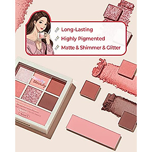 AMTS x True Beauty Edition - Some Love EyeShadow Makeup Palette | Matte Shimmer Metallic, Long Lasting, Cheek blush, All My Things, K Beauty, Pink Gold makeup