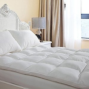 Plush Extra Thick Mattress Topper Queen for Softening Firm Mattress, Breathable Cooling Mattress Pillow Top Bed Topper for Back Pain & Sleep Comfort, Overfilled Mattress Pad, Fit to 6”-22” Mattress