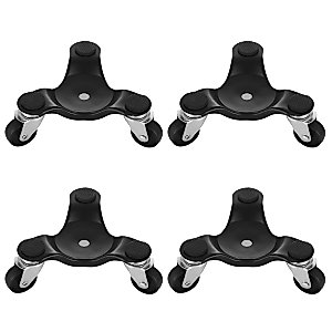 FactorDuty 4 Pack 3 Wheel Mover's Dolly Moving Furniture Dolly Furniture Mover