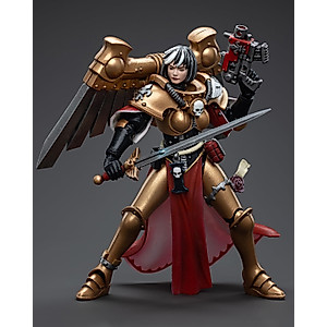 Pipigirl JoyToy Warhammer 40K Space Marine Genuine License 1/18 Soldier, Adepta Sororitas Geminae Superia 2, 4.21 inch Models Space Marines Action Figures Kits (2)