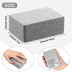 24 Pcs Pumice Stone for Cleaning, Grill Griddle Pumice Stone Brick Block Cleaner, Ecological Barbecue Griddle Cleaning Brick Pumice Stone for Removing Stains, BBQ, Rack, Flat Top Cookers, Pool, Toilet