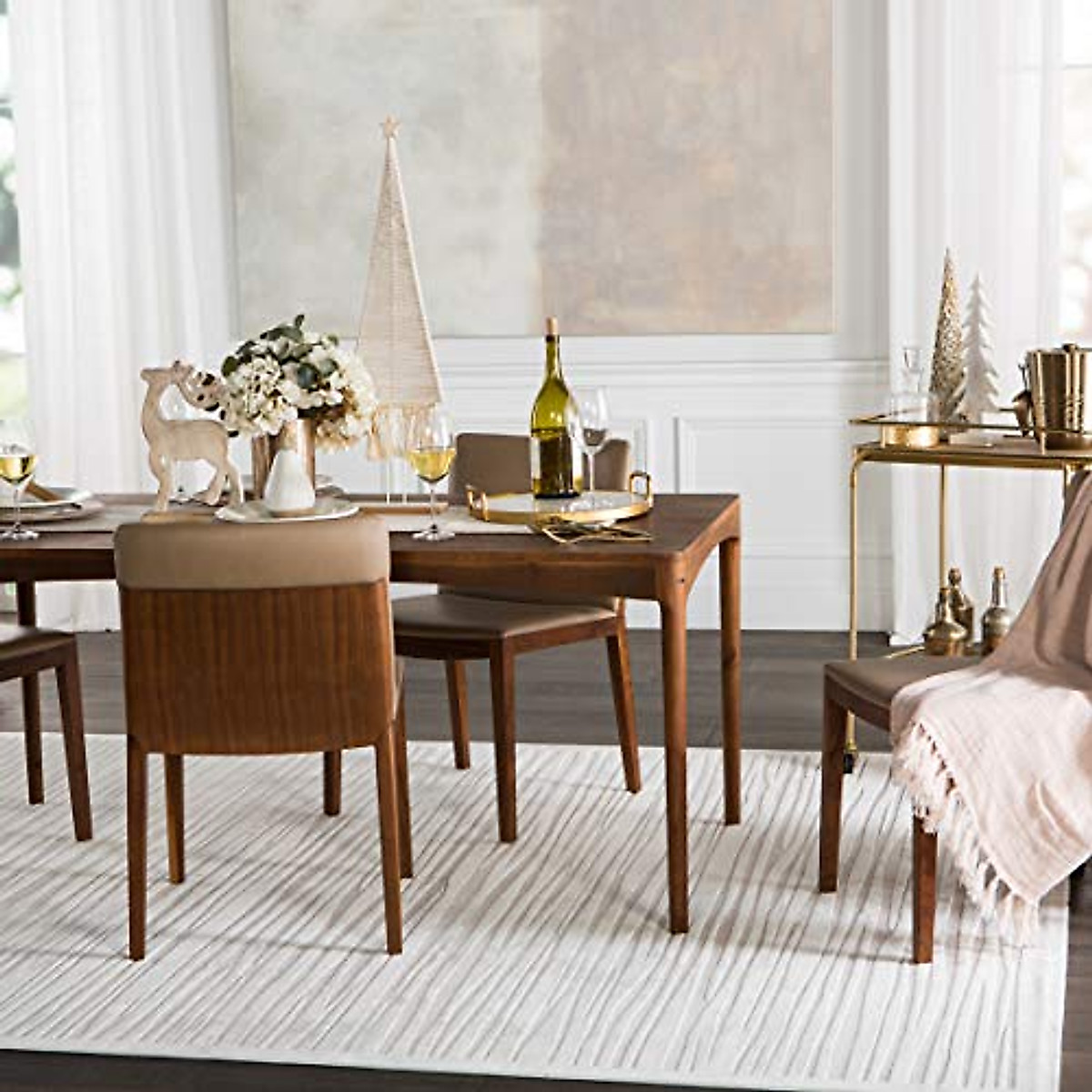 Jaipur Living Soft 8x8 Square Area Rug, Abstract, White/Ivory