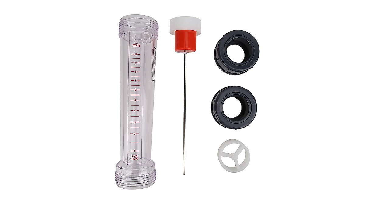LZS-40 (D) Tube Type Flowmeter 1-10 Transparent Water Rotameter 50mm ...