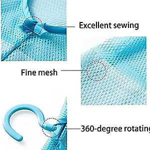 Clothespin Bag Hanging Mesh Storage Bags Bathroom Organizer Multipurpose Sundries Pouch