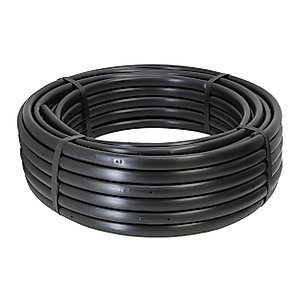 Drip Depot 1/2" Polyethylene Pressure Compensating Drip Line - Emitter Spacing : 12" - Flow Rate : 0.5 GPH - Roll Length : 100'