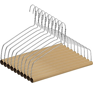 Didaey 10 Sets Dry Cleaner Hangers 18 Drapery Hanger and Tubes Tablecloth Hangers Blanket Hanger Drapery Hangers with Strong 10.5 Gauge Wire for Heavy Items