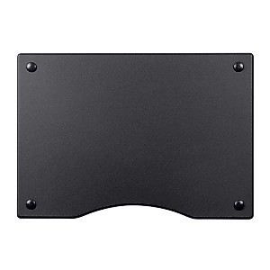 Monolith 4 Tier Shelf Audio Stand - Open Air Storage, Modular Design, Sturdy, Compatible with Bose, Polk, Sony, Yamaha, Pioneer and Others, Black