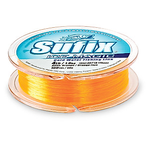 Sufix Ice Magic Line, Neon Tangerine, 3 LB