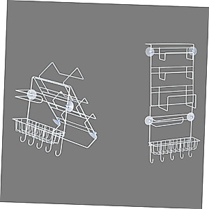 MAGICLULU Refrigerator Side Wall Shelf Multi-layer Storage Holder Copper Storage Rack Refrigerator Storage Rack Refrigerator Hanging Rack Foldable Storage Rack