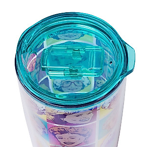 Silver Buffalo Golden Girls Character Grid Double Wall Travel Tumbler w/Slide Close Lid, 20 Ounces