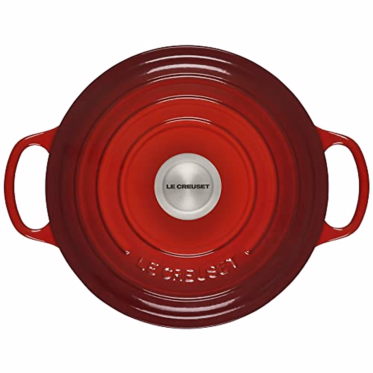 Le Creuset Enameled Cast Iron Signature Deep Round Oven, 5.25qt., Cerise