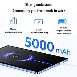 Tablet Android 9.0 Operating System - 10.1-inch HD Display Octa Core Processor 4GB RAM and 32GB ROM TF Expansion Support Built-in WiFi Bluetooth GPS Tablet
