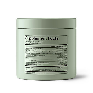 WELLBEL Women + Clean Supplement for Hair, Skin, and Nails, Vegan, Gluten Free, Non GMO 90 Count