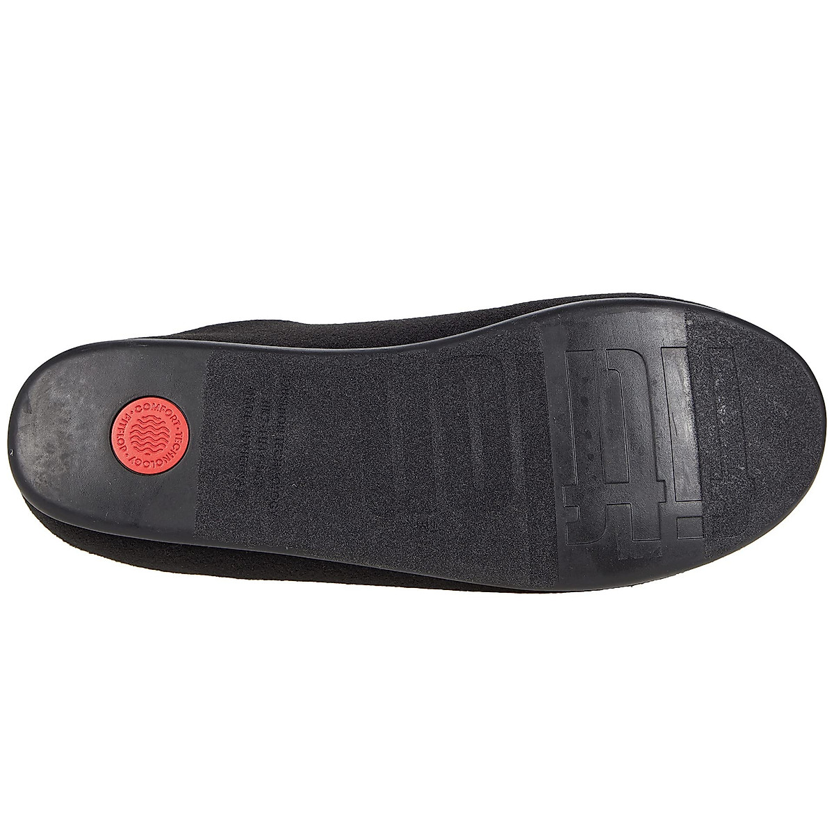 FitFlop Chrissie Pom-Pom Slippers All Black 5 M (B)