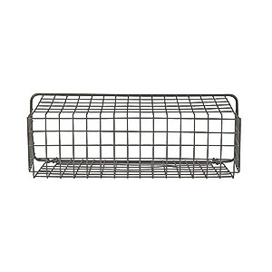 Spectrum Pegboard & Wall Mount Wire Basket Extra Large (Industrial Gray) - Storage & Organizer for Garage, Tools, Shed, Home, Work Bench, Crafts, & More