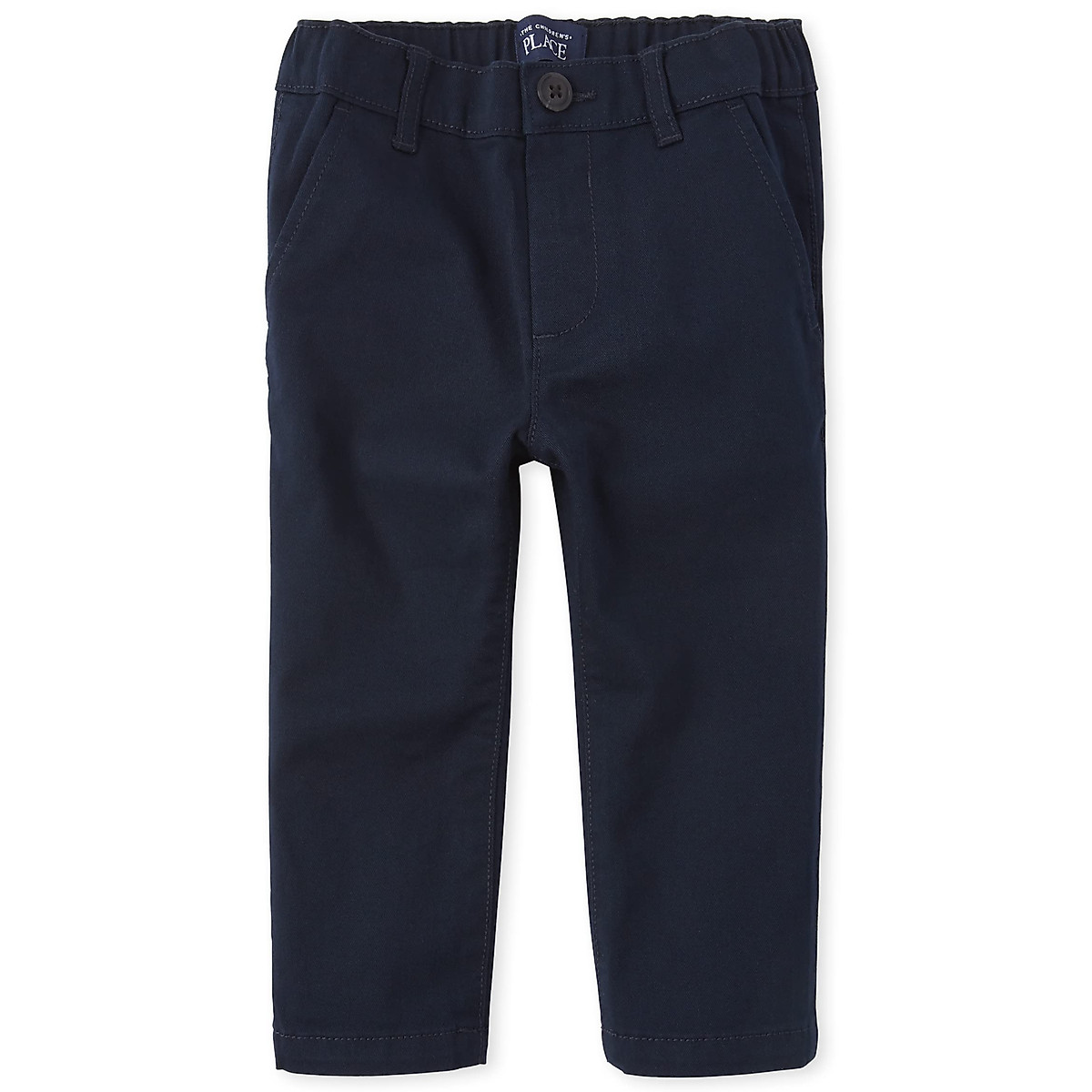 The Children's Place Baby Boys' and Toddler Stretch Chino Pants, New Navy Single, 2T