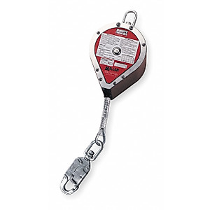 Honeywell RLS30G-Z7/30FT Miller by 30' MIGhtyLite Self-Retracting 3/16'' Galvanized Wire Rope Lifeline With Tagline And Carabiner, ANSI Z359, English, 212.3056 fl. oz., Plastic, 1" x 360" x 1"