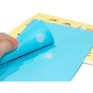 Hygloss Products Self Adhesive Coins - 100 Hook and Loop Fastener Sticky Dots With Dispenser – 5/8 Inches, White