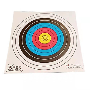 KHAMPA [20 Pack] Paper Archery Target for Backyard- Water and Tear Resistant Bow Arrow Targets for Hunting & Archery Targets,Target Practice Accessories - 15 in x 15 in (40cm)