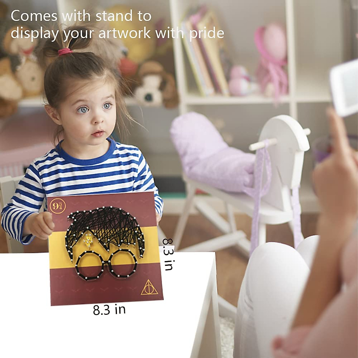 craftstring String Art Kit for Kids and Adults, All-in-One, DIY 2 Large String Art Canvases-Harry Potter and Owl Edition