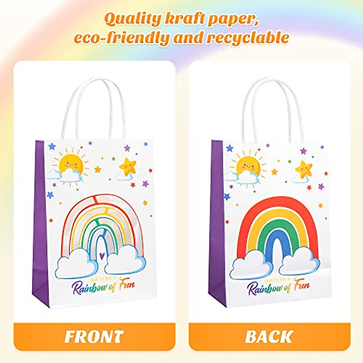 Mocoosy 18 Pack Rainbow Party Favor for Kids, Party Favor Supplies, Rainbow Candy Treat Birthday Gift Colorful Party Decorations for Baby Shower Birthday Party Favor