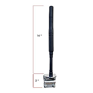 SiriusXM Satellite Radio Truck Antenna with 14 Inch Mast and Mirror Mount Bracket, Works with All SiriusXM Receivers and Legacy Sirius and XM Radios
