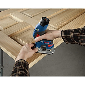 Bosch 12V Max Palm Edge, 13000 RPM EC Brushless Motor, Bare Tool Router with Cordless Convenience, Depth-Adjustment System (Renewed)