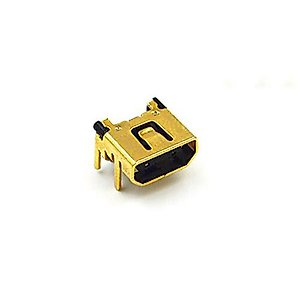Power Jack Charging Port Socket Connector Dock for Nintendo DS Lite DSL NDSL Replacement Part - Gold