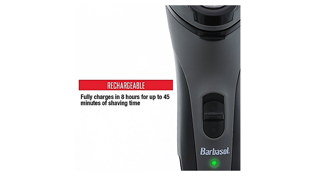 Barbasol Rechargeable Rotary Shaver with Trimmer