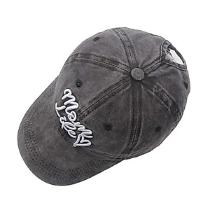 Splash Brothers Customized Mom Life Heart Ponytail Hats for Women, Funny Adjustable Washed Cotton 3D Embroidered Baseball Cap for Mom Mama Grandma