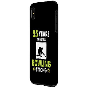 iPhone XS Max Lawn Bowls 55th Birthday Idea For Men & Funny Lawn Bowling Case