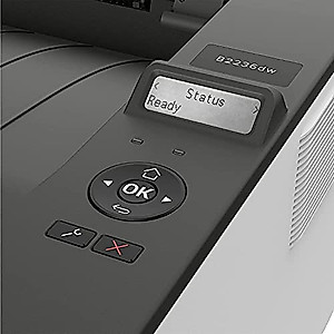 Lexmark B2236dw Monochrome Compact Laser Printer, Duplex Printing, Wireless Network capabilities (18M0100), White/ Gray, Small
