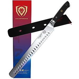 Dalstrong The Shogun Series 12" Slicing & Carving Knife Bundled with The Premium Whetstone Kit