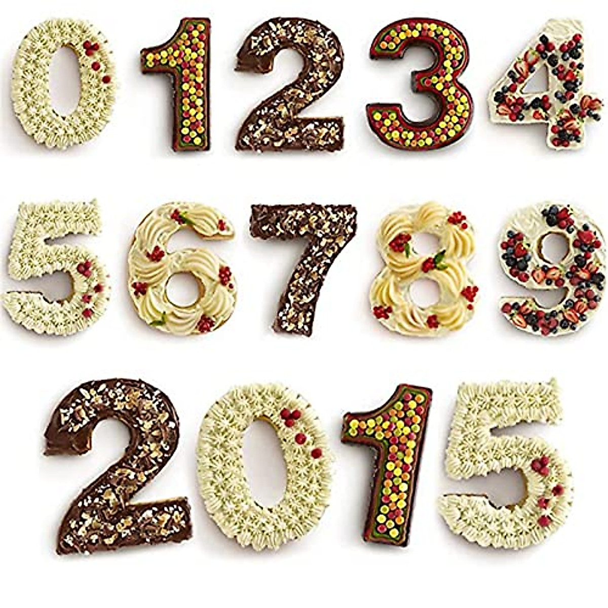 3d Silicone Number Cake Molds, Large Silicone Letter Arabic Number Fondant Cake Baking Pan for Birthday Festival BD Relationship Marry Anniversary Wedding Party,10 Inch (7)