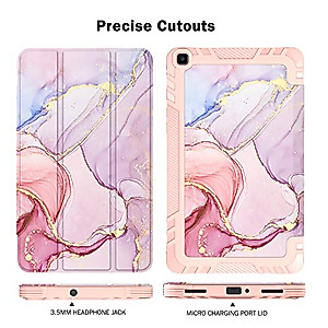 PIXIU compitable with Samsung Galaxy Tab A 8.0 2019 Case T290 T295, Slim Lightweight Stand Folio PU Leather Case for Tab A 8.0 2019 without S Pen Model SM-T290 (Wi-Fi) SM-T295 (LTE) (Purple Marble)