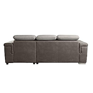 Lexicon Otis Living Room Sectional Sofa Sleeper with Storage, Two-Tone