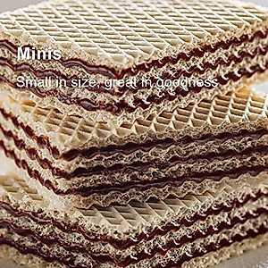 Loacker Minis Wafer Variety Pack - 30% Less Sugar - Premium Assorted Cream Filled Wafer Cookies - Mix of Hazelnut, Chocolate and Vanilla Crispy Wafers - NON-GMO - Sustainably Sourced Ingredients - 10g/0.35oz, 40 Individually Wrapped Snack Packs (mix)