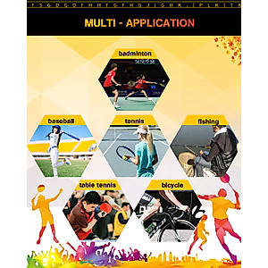 Toweling Racket Overgrip, Super Absorbent Cotton Towel, Skid Resist Absorb Sweat Grip Tape, Handles Protection for Tennis Badminton Racquetball Squash Baseball