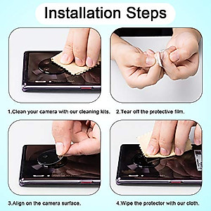 (3 Pack) Orzero Compatible for Samsung Galaxy S23 5G, Samsung Galaxy S23 Plus 5G Camera Lens Protector, Tempered Glass 9 Hardness HD Anti-Scratch Bubble-Free (Lifetime Replacement)