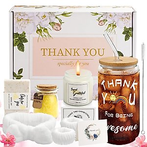 Gifts for Women, Thank You Gifts for Women,Employee Appreciation Gifts, Gifts Basket Thanking of You Gift for Best Friends Female Women Sister Mom Wife Her Girlfriend Coworker