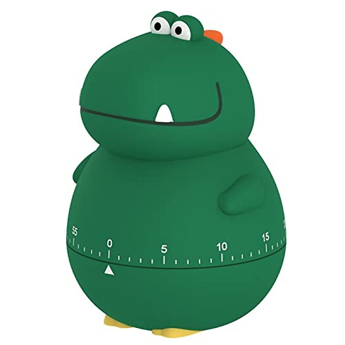 Cartoon Timer Kids Cute Kitchen Timer 60-Minute Timer Animal Reminder No Batteries for Study Work Exercise Home Desktop Decor (Dinosaur-Green)