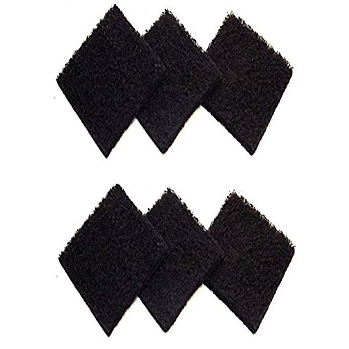 CFS COMPLETE FILTRATION SERVICES EST.2006 6 Pack Activated Carbon Compost Caddy Filters Kitchen Compost Collector Replacement Filters Compatible with ECO 2000 Compost Collector (1.97 Inch Thickness)