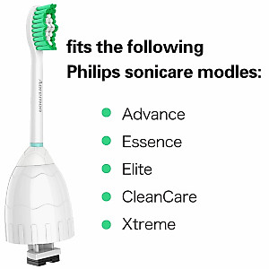 Aoremon Replacement Brush Heads Compatible with Philips Sonicare e-Series HX7022/66(4 Pack), Fit for Sonicare Essence, Xtreme, Elite, Advance, and CleanCare Electric Toothbrush with Hygienic Caps
